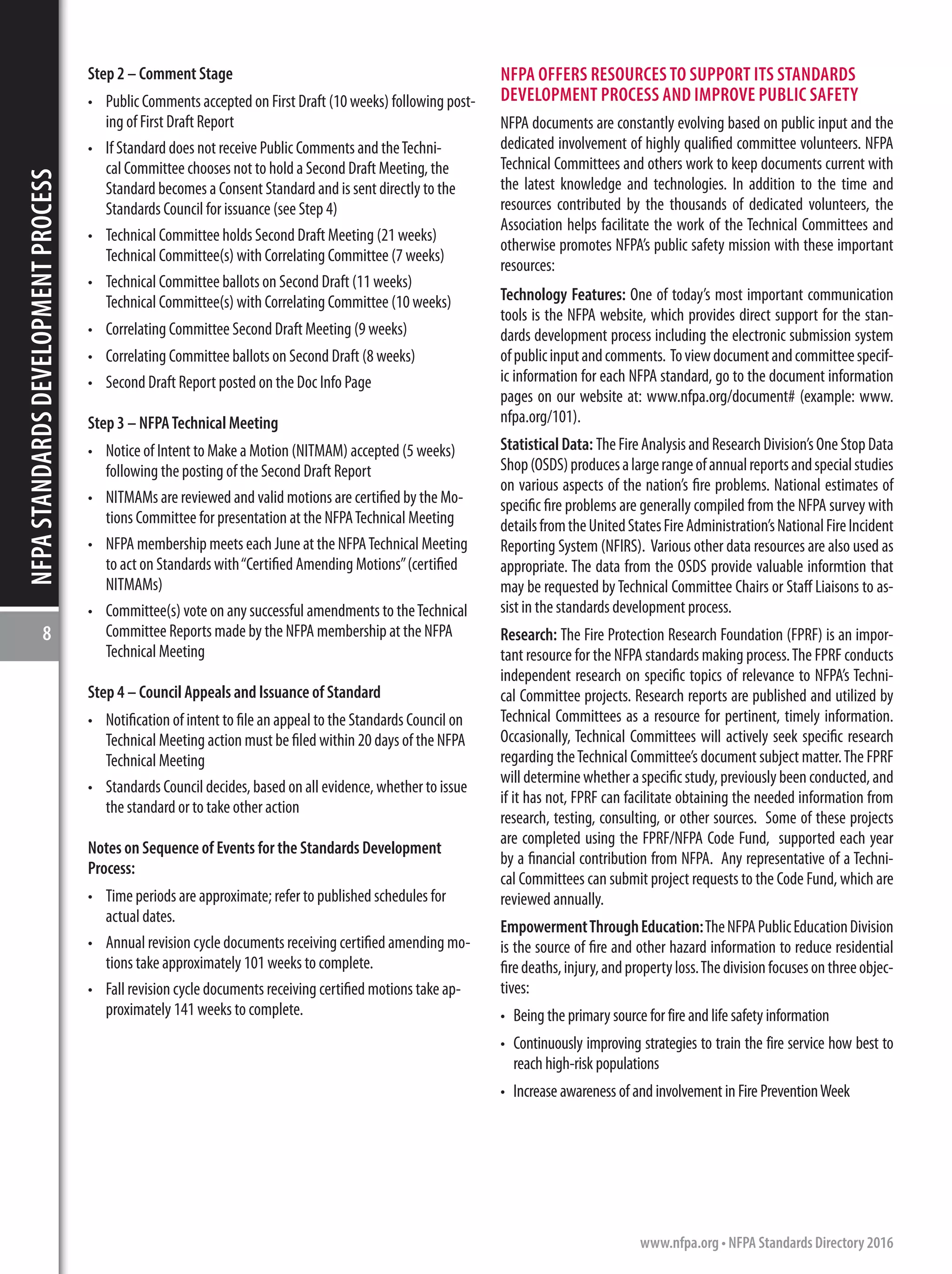 Nfpa standards directory 2016 | PDF