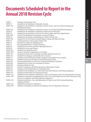 Nfpa standards directory_2017-1 | PDF