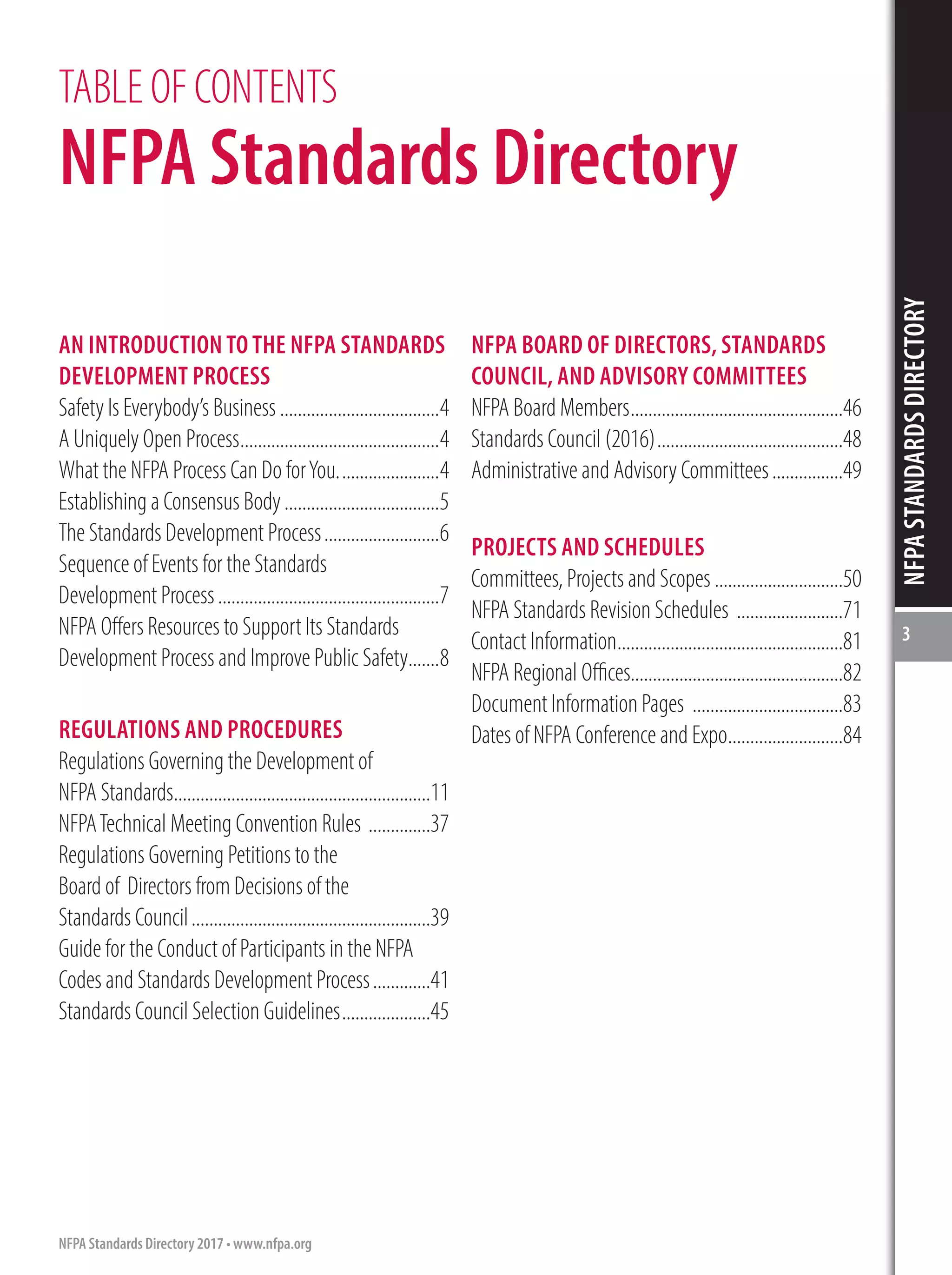 Nfpa standards directory 2017 | PDF