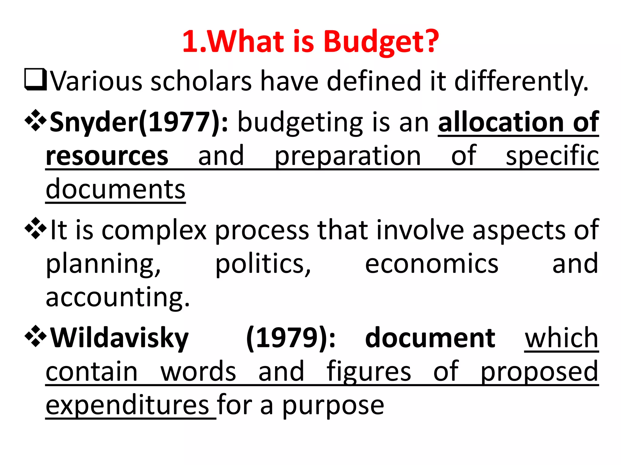 Budget and Budgetary Accounting | PPTX