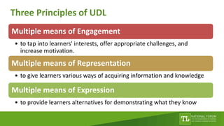 Promoting Inclusivity through Universal Design for Learning, Karen ...