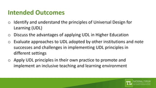 Promoting Inclusivity through Universal Design for Learning, Karen ...