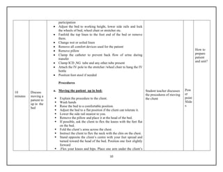 Lesson plan on Interventions for Impaired Body Alignment & Immobility ...