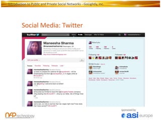 Introduction to private vs public social networks | PPTX