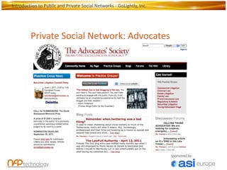 Introduction to private vs public social networks | PPTX