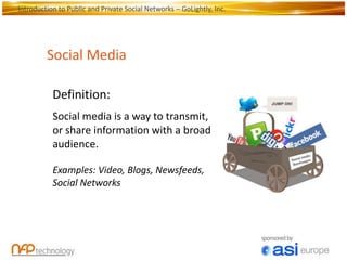Introduction to private vs public social networks | PPTX