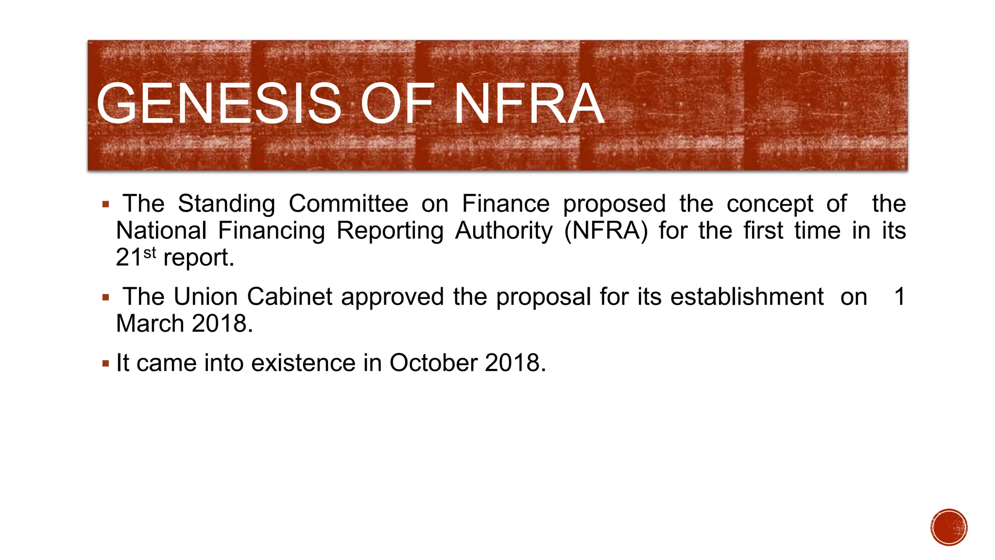 National Financial Reporting Authority (NFRA) | PPTX