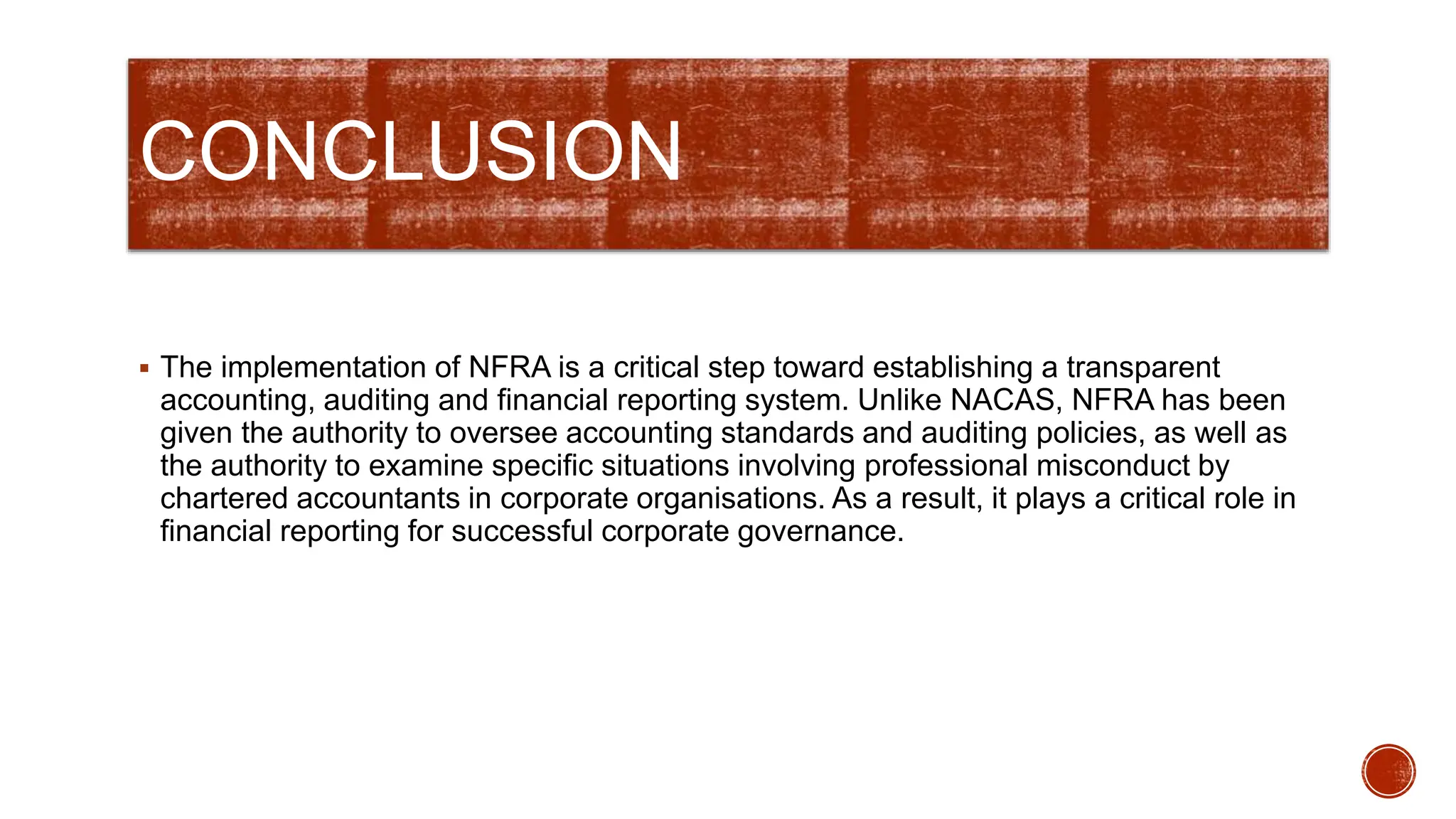 National Financial Reporting Authority (NFRA) | PPTX