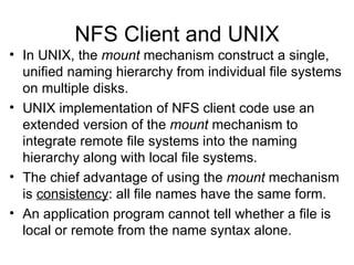Nfs | PPT | Operating Systems | Computer Software and Applications