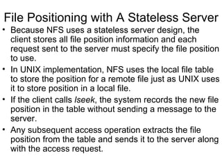 Nfs | PPT | Operating Systems | Computer Software and Applications