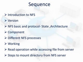 NFS(Network File System) | PDF
