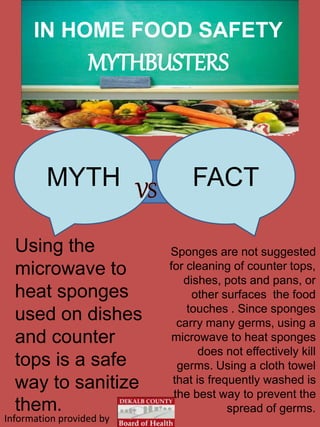In Home Food Safety Mythbusters | PPTX