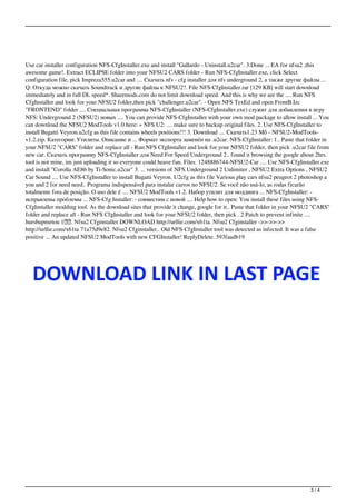 Nfsu2 Cfginstaller | PDF
