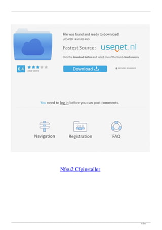 Nfsu2 Cfginstaller | PDF