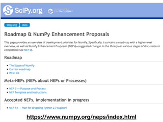 NumFOCUS_Summit2018_Roadmaps_session | PPT