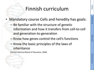 Finnish upper secondary school biology textbooks have outdated gene ...
