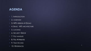 Nfs version 4 protocol presentation | PPTX