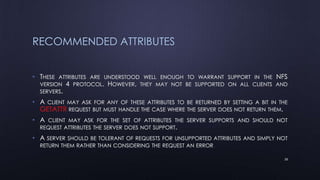 Nfs version 4 protocol presentation | PPTX