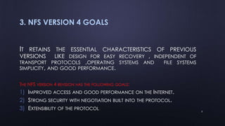 Nfs version 4 protocol presentation | PPTX