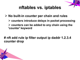 nftables - the evolution of Linux Firewall | ODP