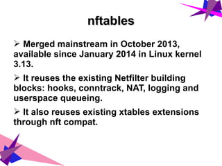 nftables - the evolution of Linux Firewall | ODP
