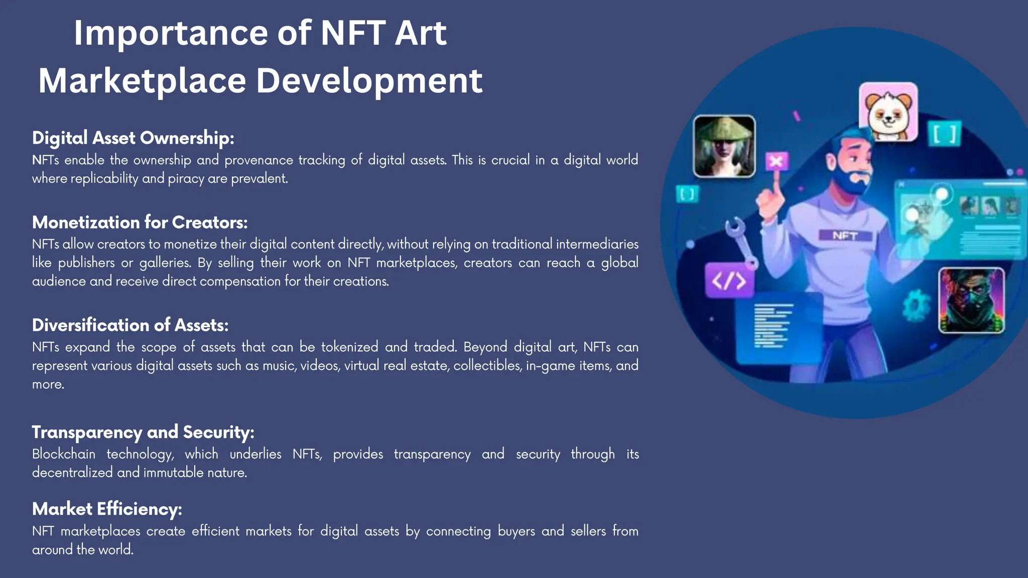 NFT Art Marketplace Development | Debut Infotech | PPT