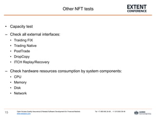 Exactpro: Non-functional testing approach | PPTX