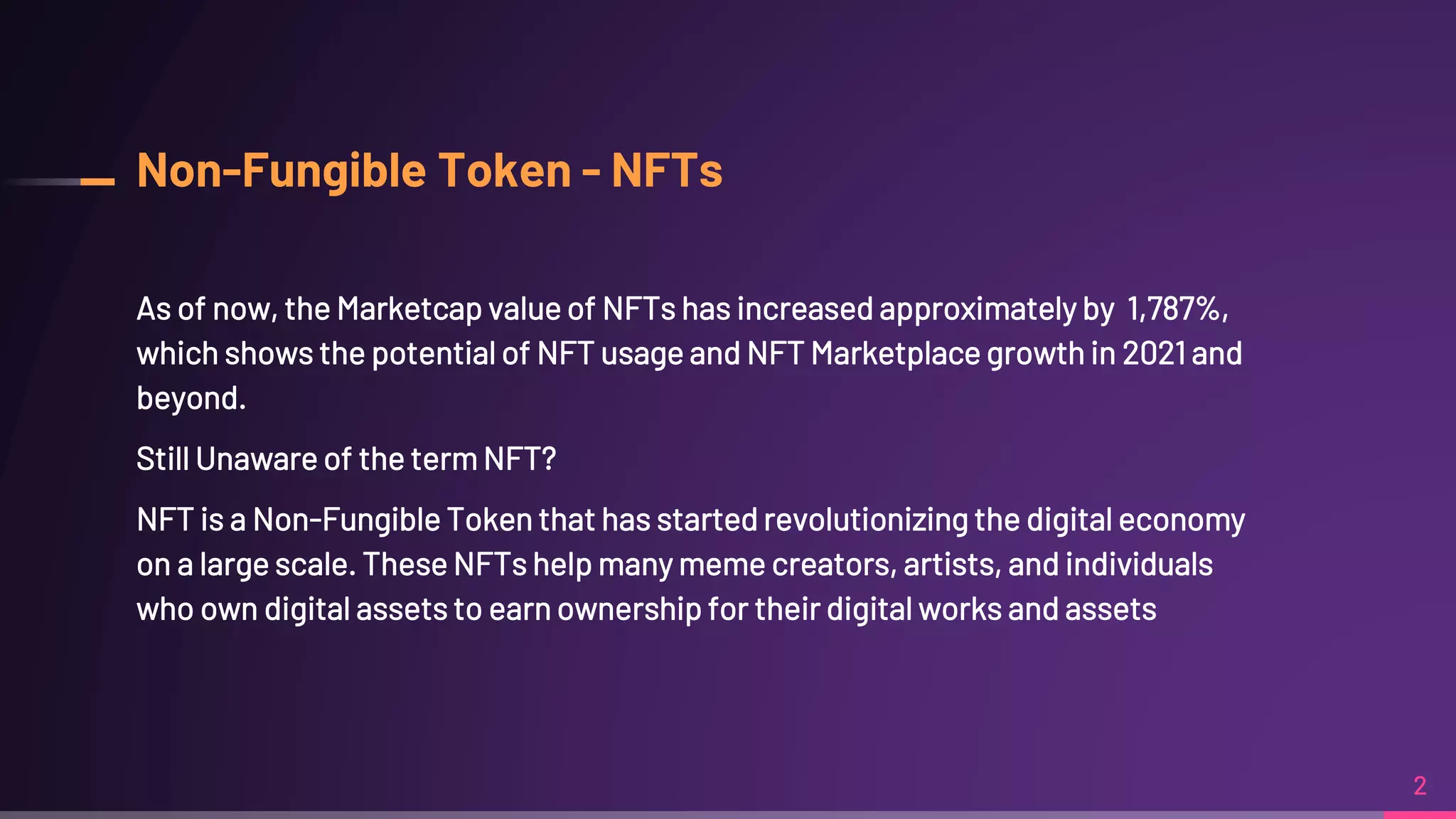 NFT Marketplace Development | PPTX