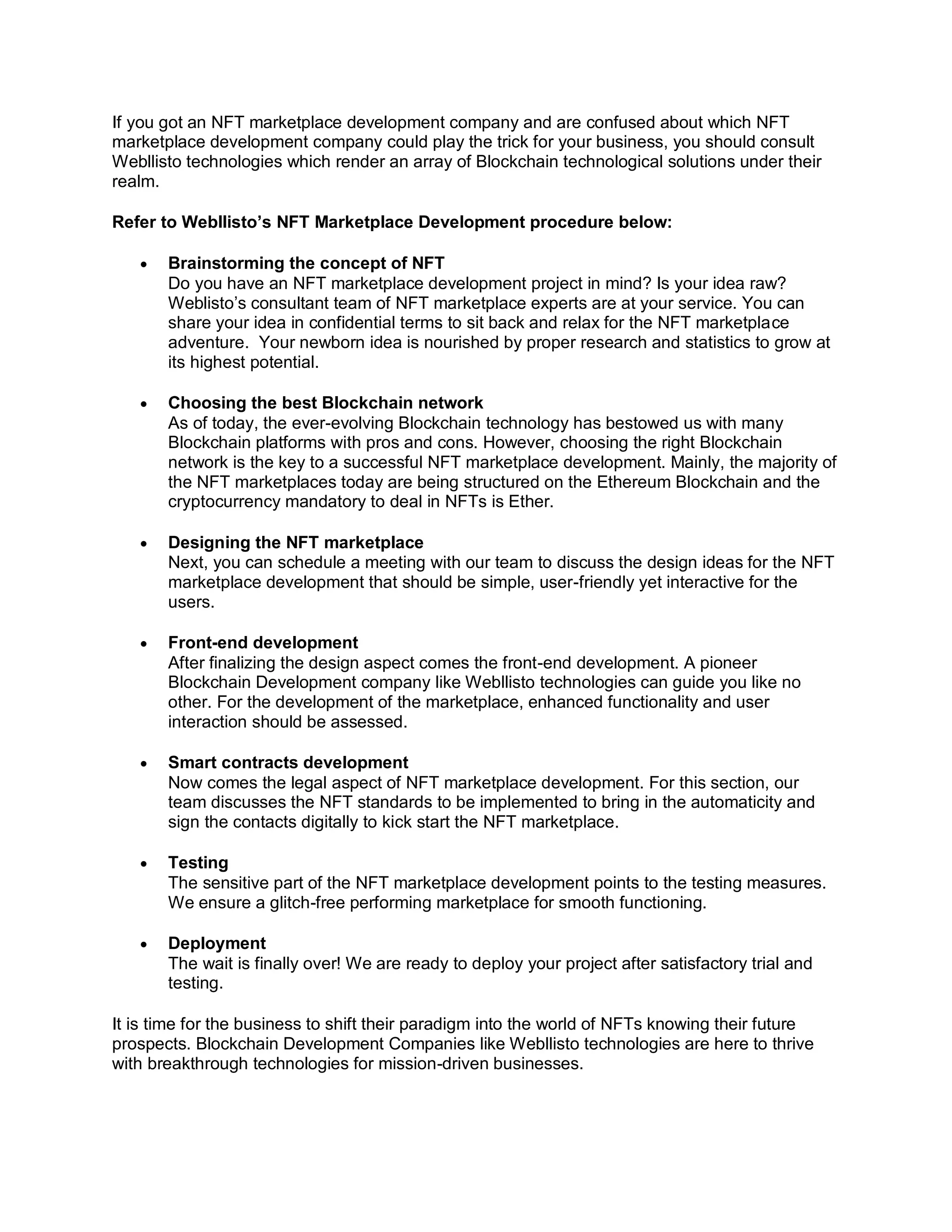 Nft Marketplace Development Pdf