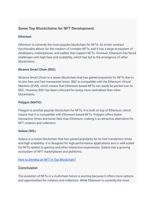 NFTs in Multichain & Blockchain.pdf | Computing | Technology & Computing