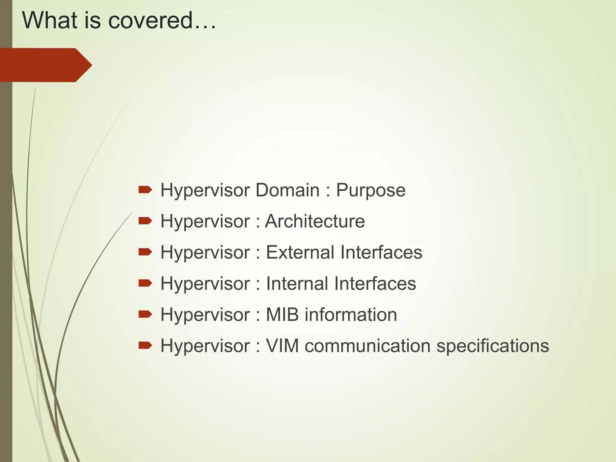 Network Function Virtualization : HyperVisor Domain | PPT