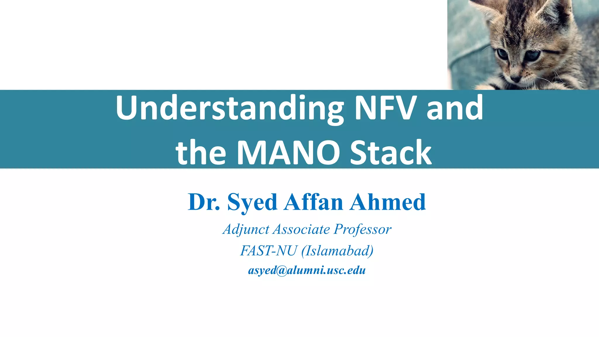 Understanding NFV and the MANO stack | PDF