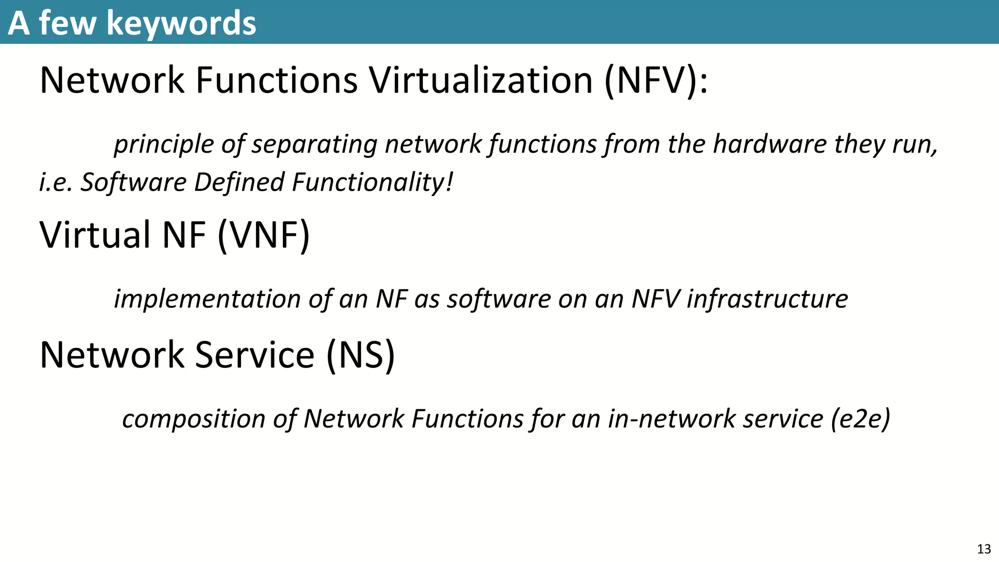 Understanding NFV and the MANO stack | PDF