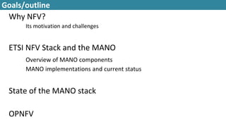 Understanding NFV and the MANO stack | PDF