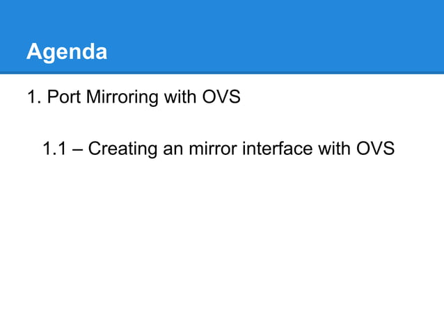 OVS-NFV Tutorial | PPT