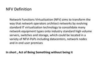 NFV Use Case_Virtual Network Function As Service | PDF