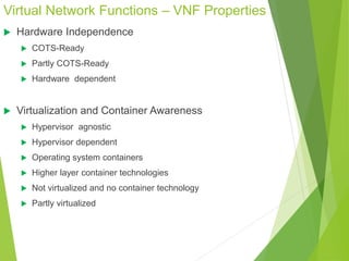 NFV : Virtual Network Function Architecture | PPTX