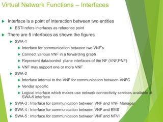 NFV : Virtual Network Function Architecture | PPTX