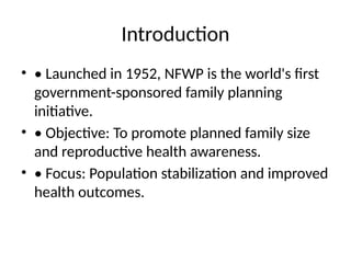 National family welfare programmebnnnnnmmmmnnnnnnnnnnn | PPTX