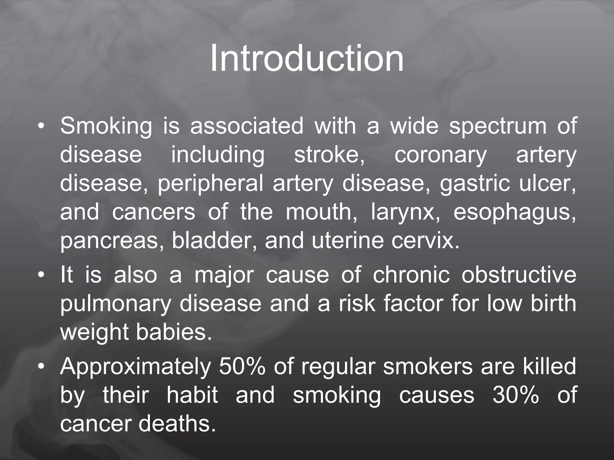 Smoking and periodontal disease | PPTX