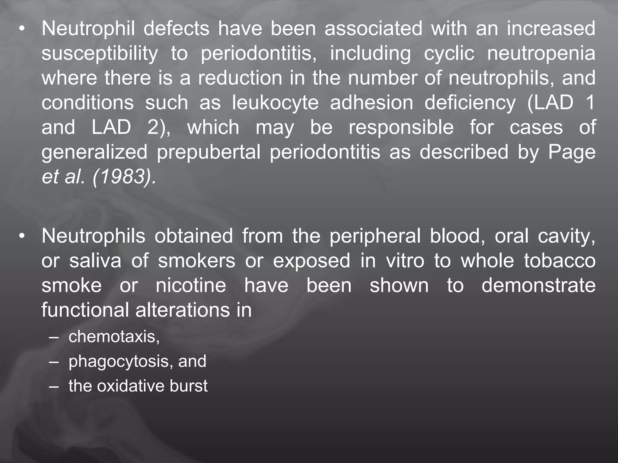 Smoking and periodontal disease | PPTX