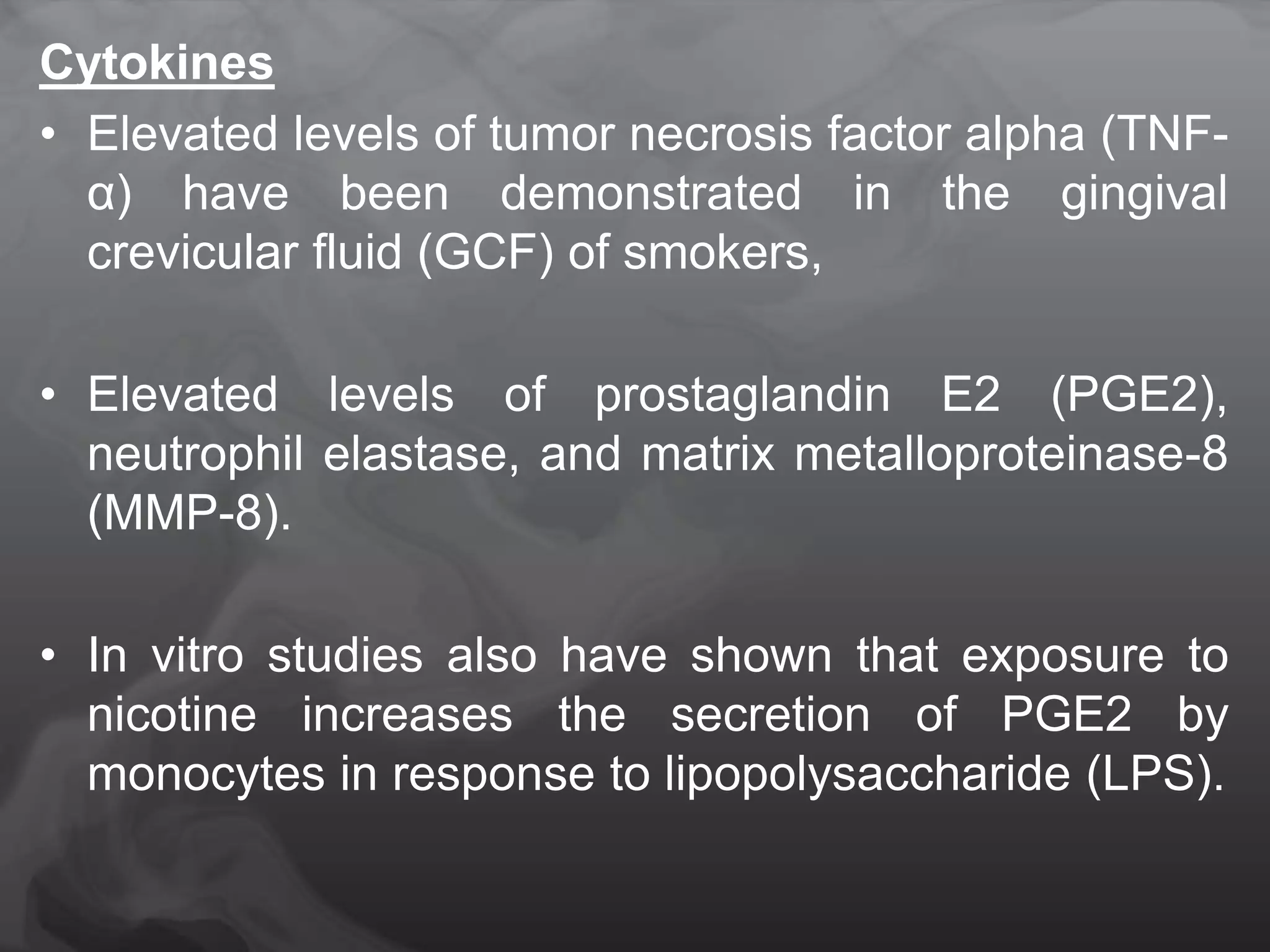 Smoking and periodontal disease | PPTX