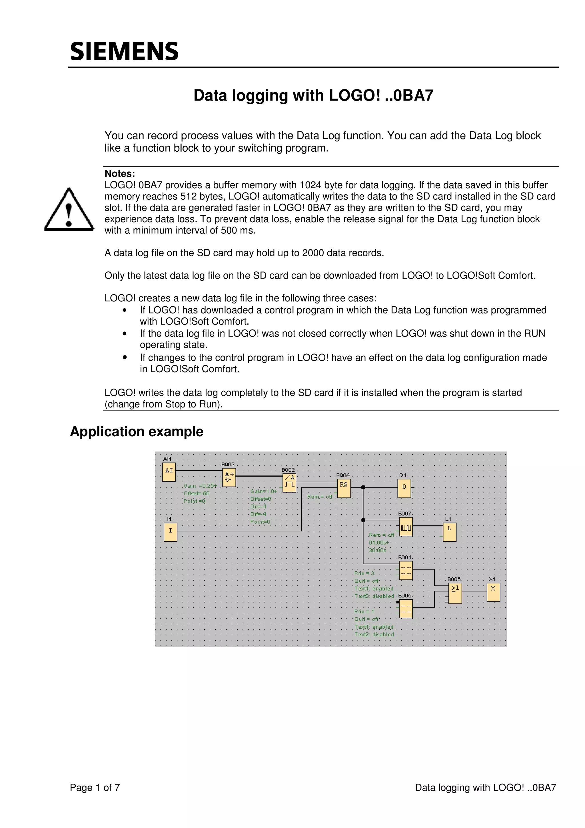 01 data logging com logo! 0 ba7 | PDF