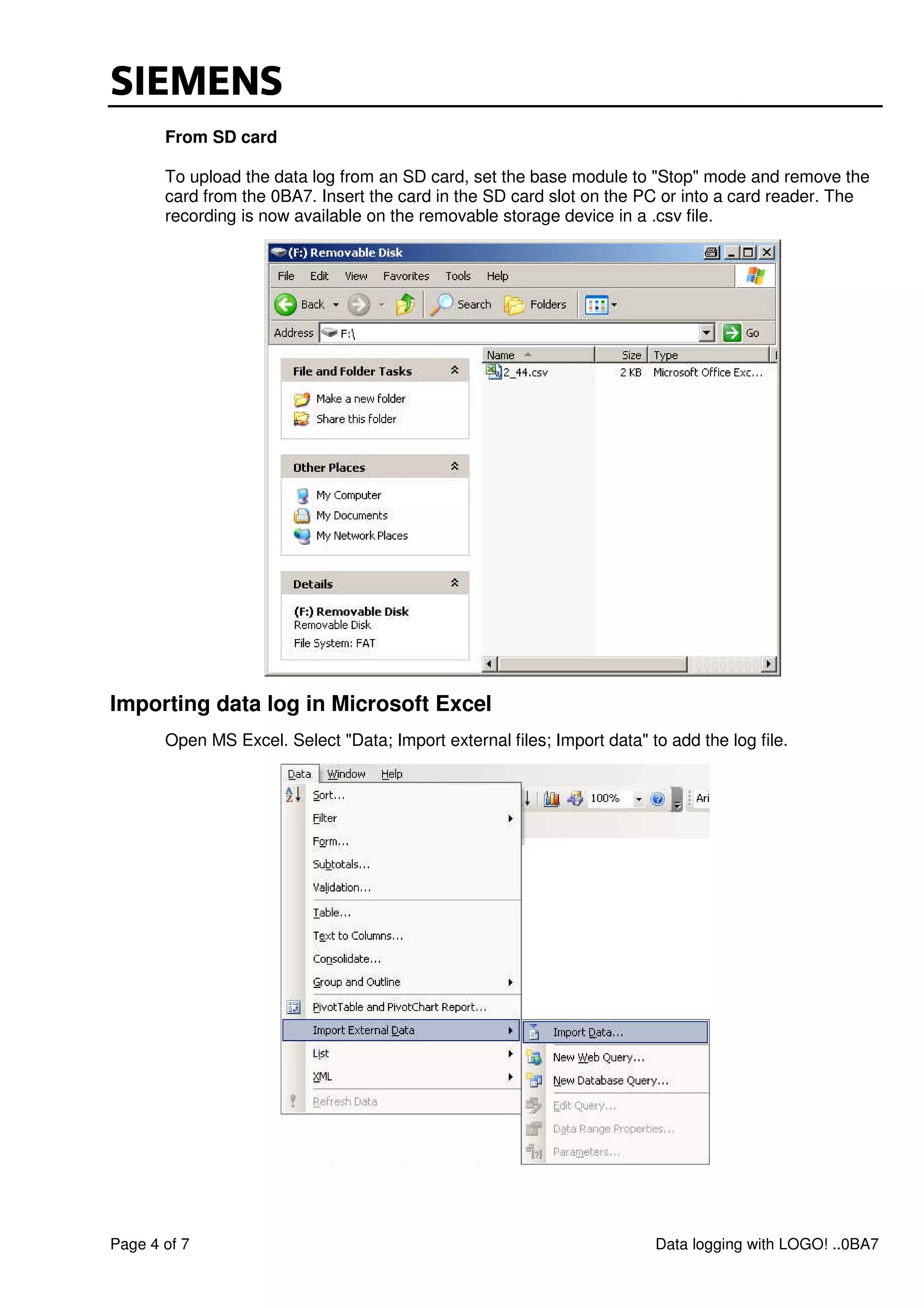 01 data logging com logo! 0 ba7 | PDF