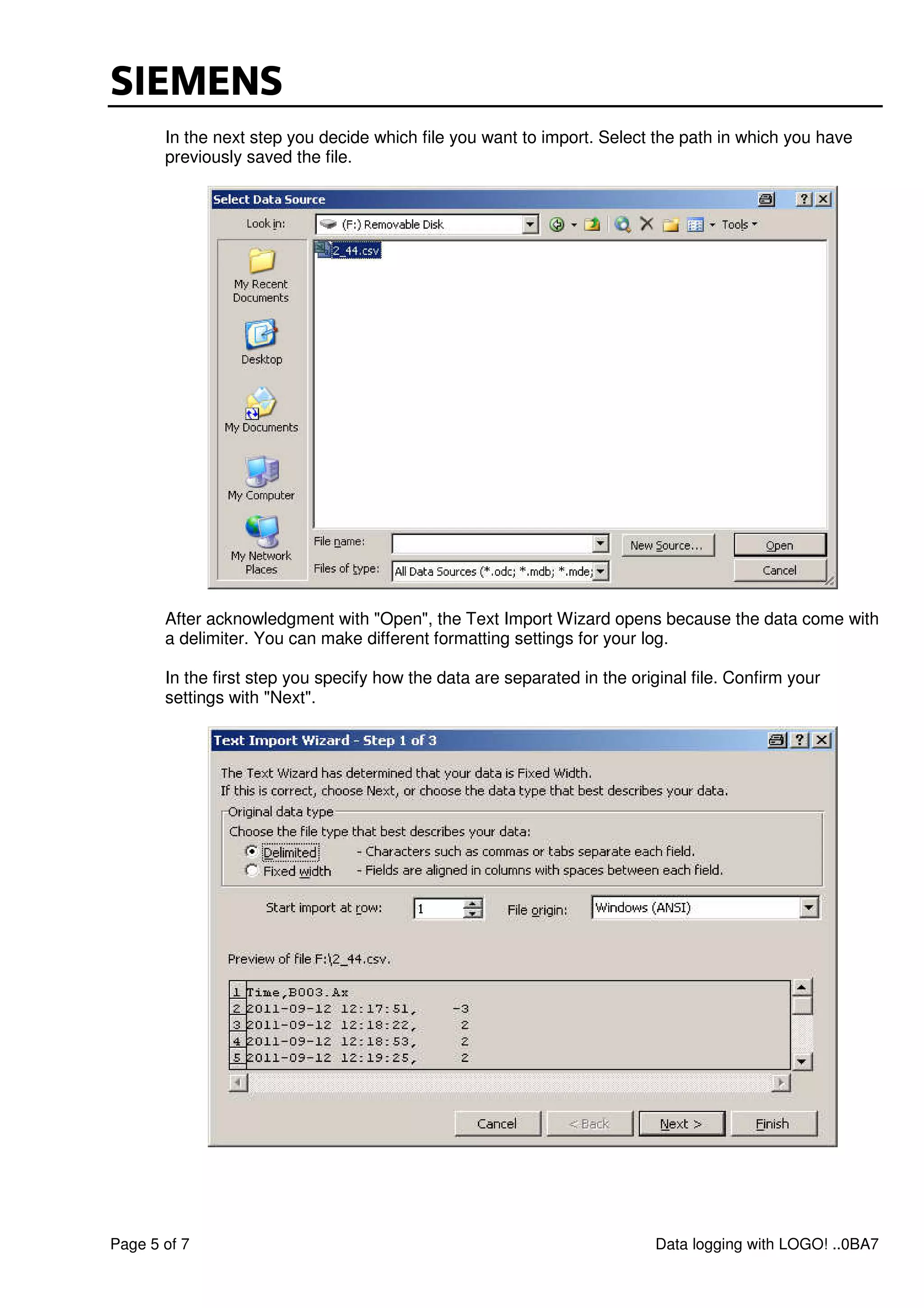 01 data logging com logo! 0 ba7 | PDF