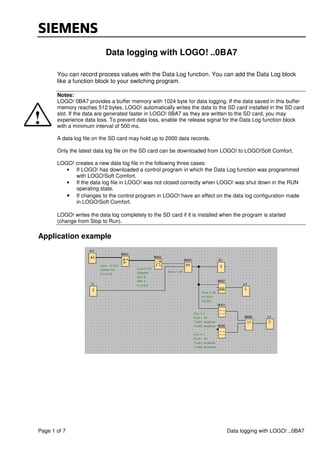 01 data logging com logo! 0 ba7 | PDF