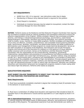 #NG753902 (Resilience and Risk Reduction Program Coordinator GS-11 ...