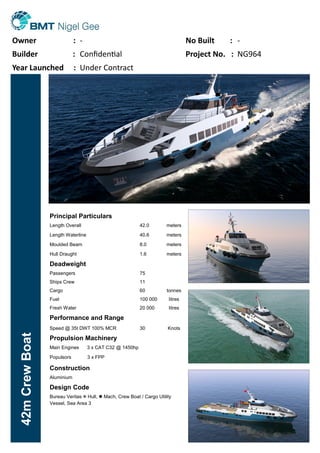 Ng 964 42m crew boat | PDF