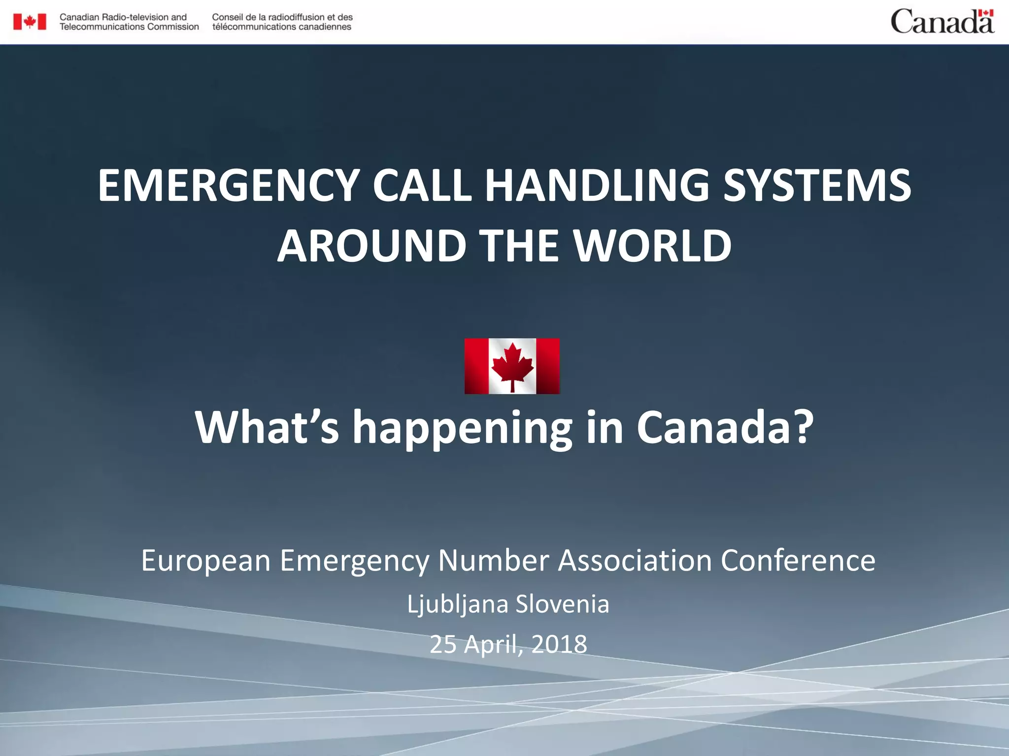 EENA 2018 - Emergency calls handling systems around the world | PDF