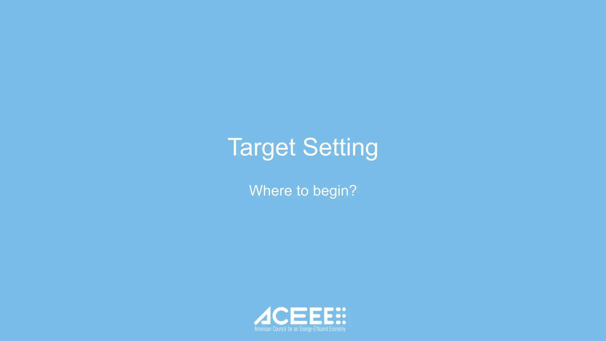 Energy Efficiency Target Setting for Public Buildings | PPT